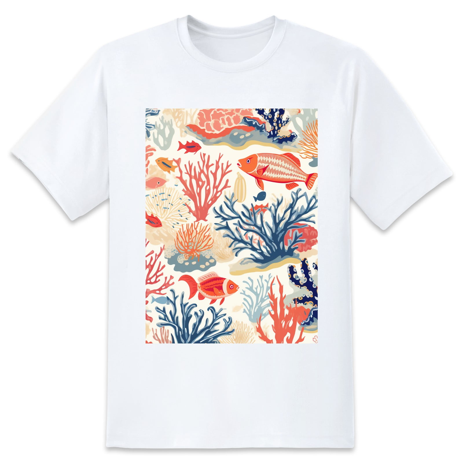 Basic Oversize Tees For WomenFish Loose Boyfriend Shirts Casual Blouse ...