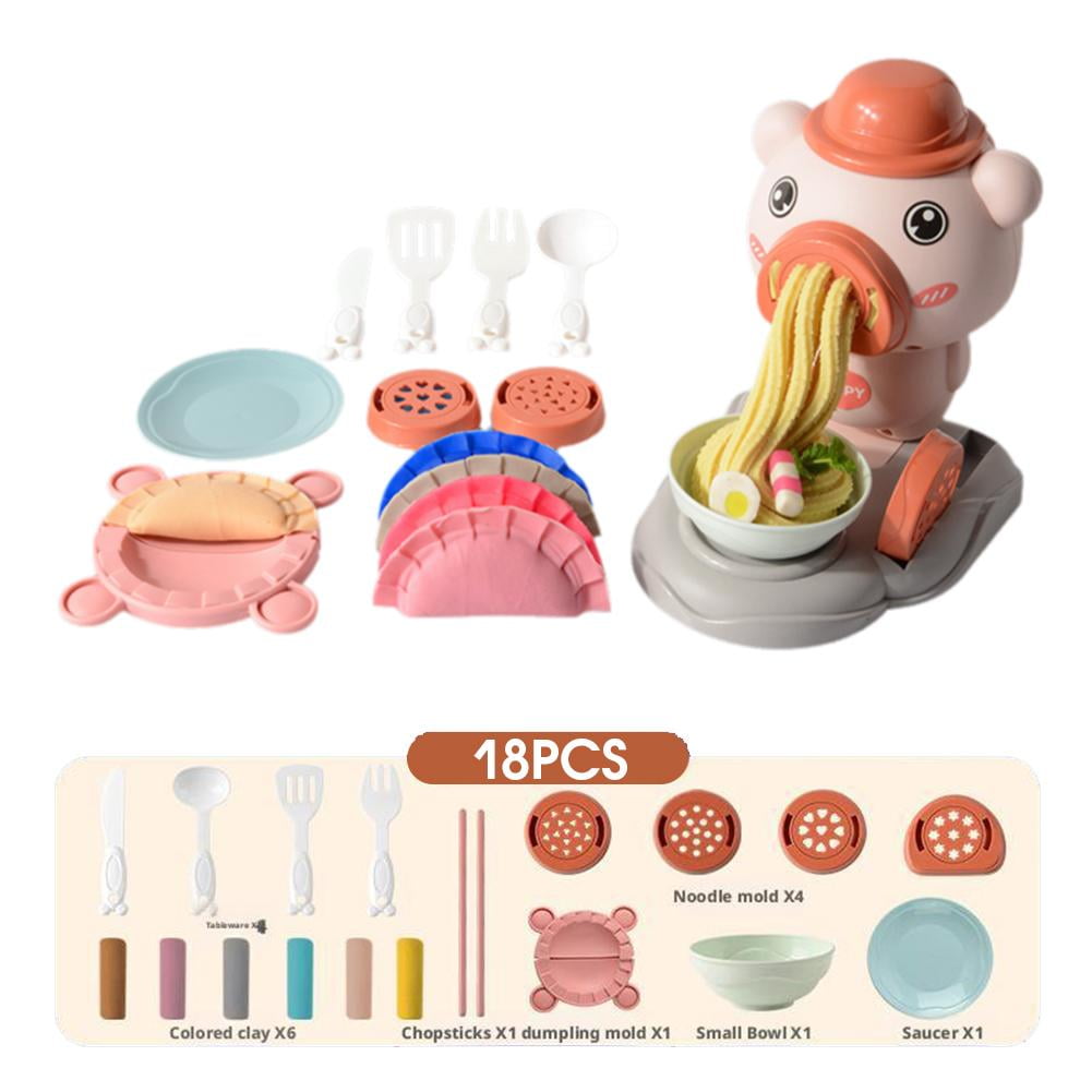[Basic Pack] Pig Noodle Maker 18-Piece Set A (A) $ Colored Clay Ice ...