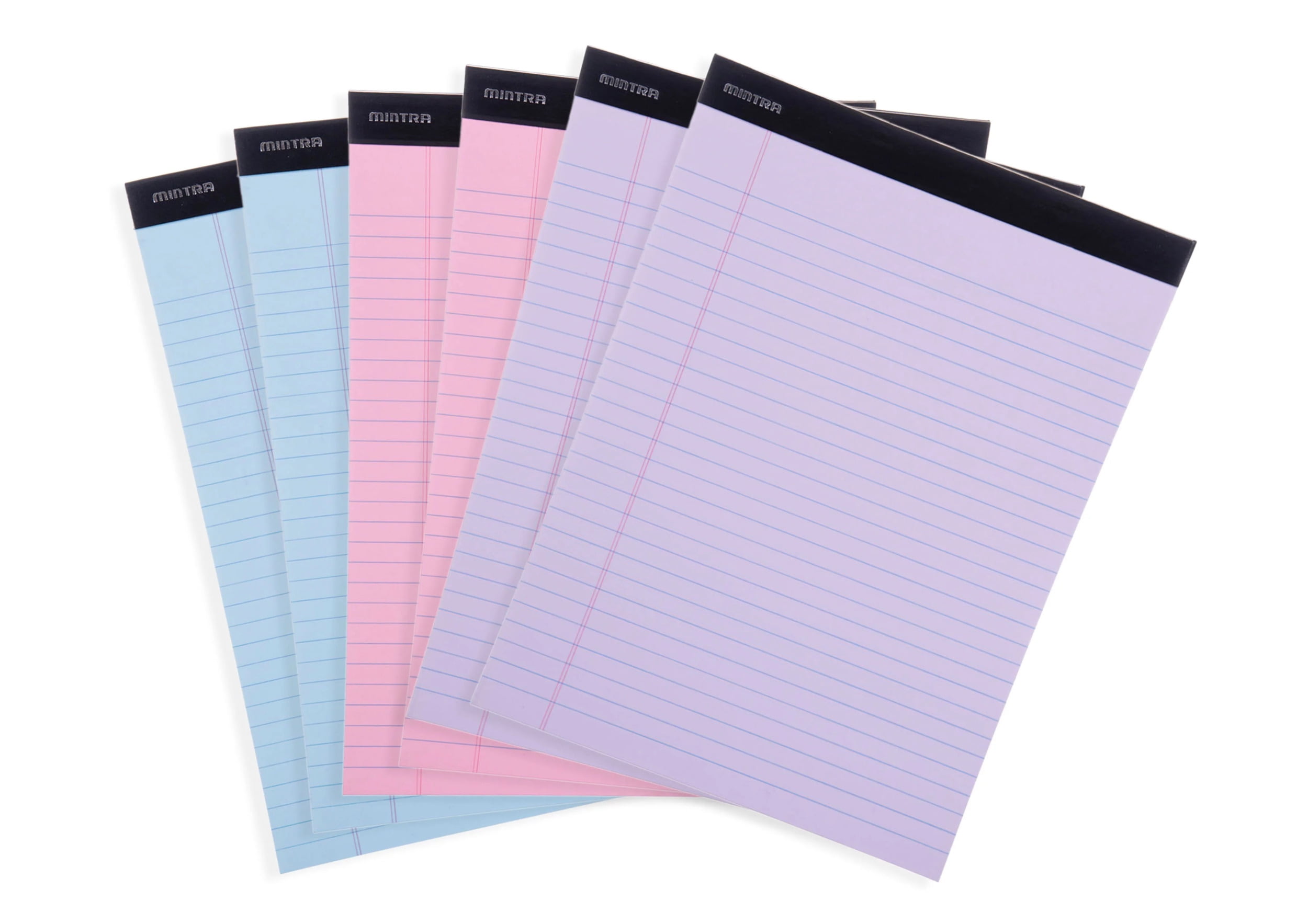 "Mintra Office Basic Pastel Legal Pads - 6 Pack, 8.5"" x 11"" Paper ...