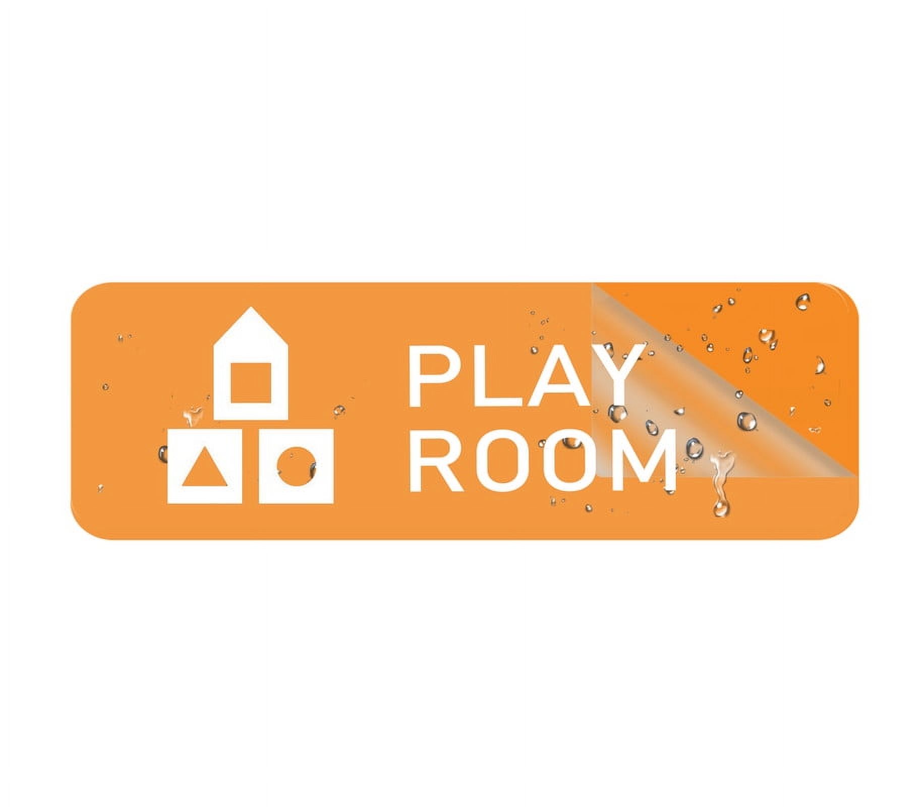 Basic Play Room Wall Or Door Sign 10 X 3 Inches Acrylic Plastic Sign ...
