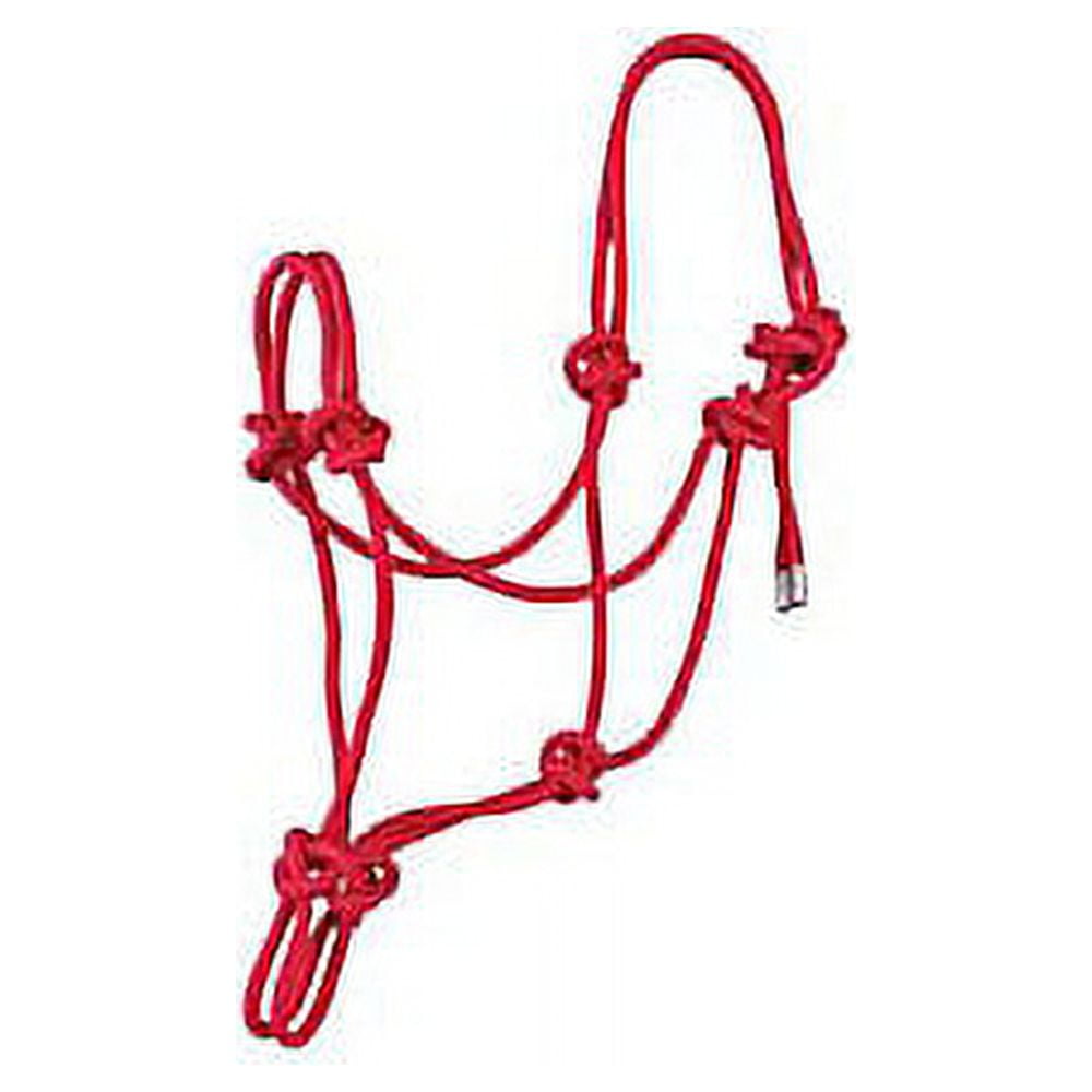 Basic Poly Rope Halter Red Average - Walmart.com