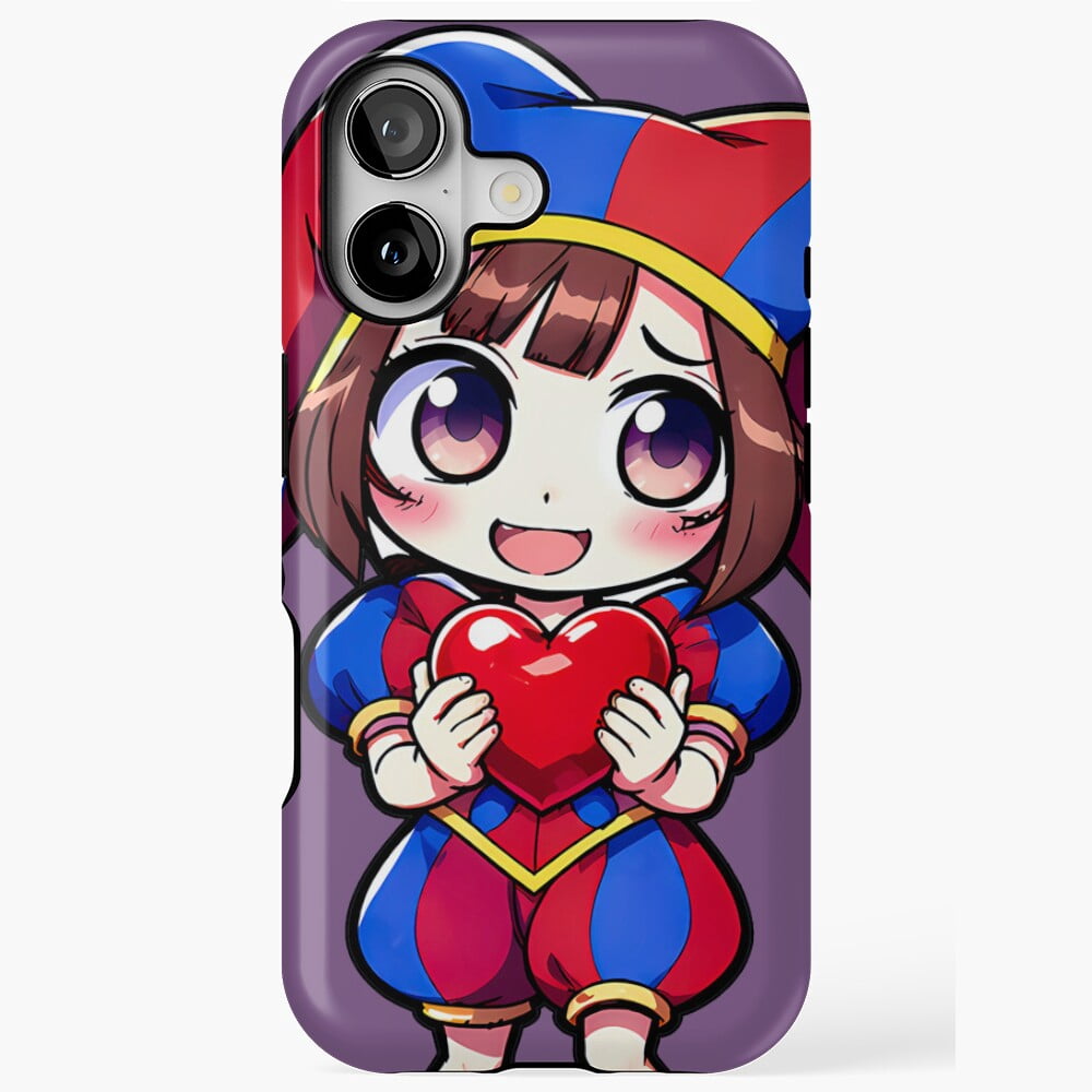 Basic Pomni Character Case for iPhone 17 16 15 14 13 12 11 Pro Max ...