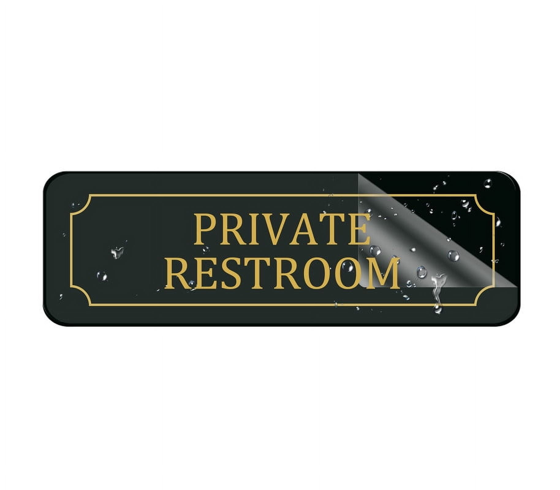 Basic Private Restroom Door Wall Sign Acrylic Sign For Office Door Wall ...