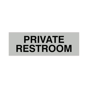 All Quality Classic Slide Door Sign - Red / Yellow - Small 4 x 1.25 ...