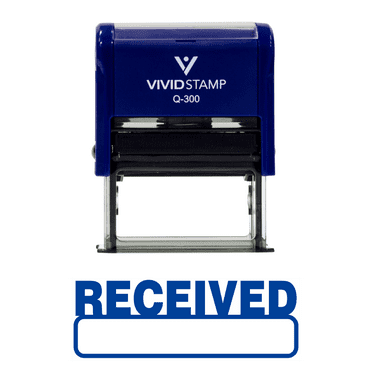 Vivid Stamp Paid In Full Self-Inking Office Rubber Stamp (Blue) - Large ...