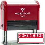 BAZIC Paid Self Inking Rubber Stamp, Red Ink Stamp Impression 1.41"x0 ...