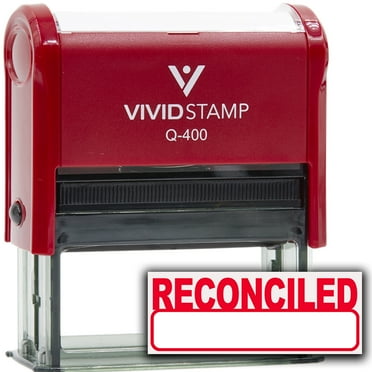 BAZIC Paid Self Inking Rubber Stamp, Red Ink Stamp Impression 1.41"x0 ...