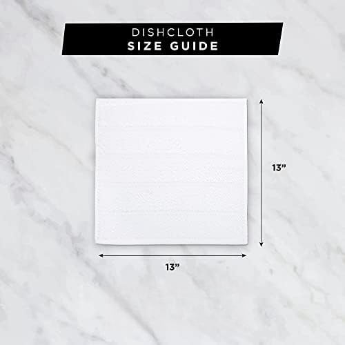 Basic Ribbed Terry Kitchen Basics Collection, Blue, Dishcloths, 12 ...