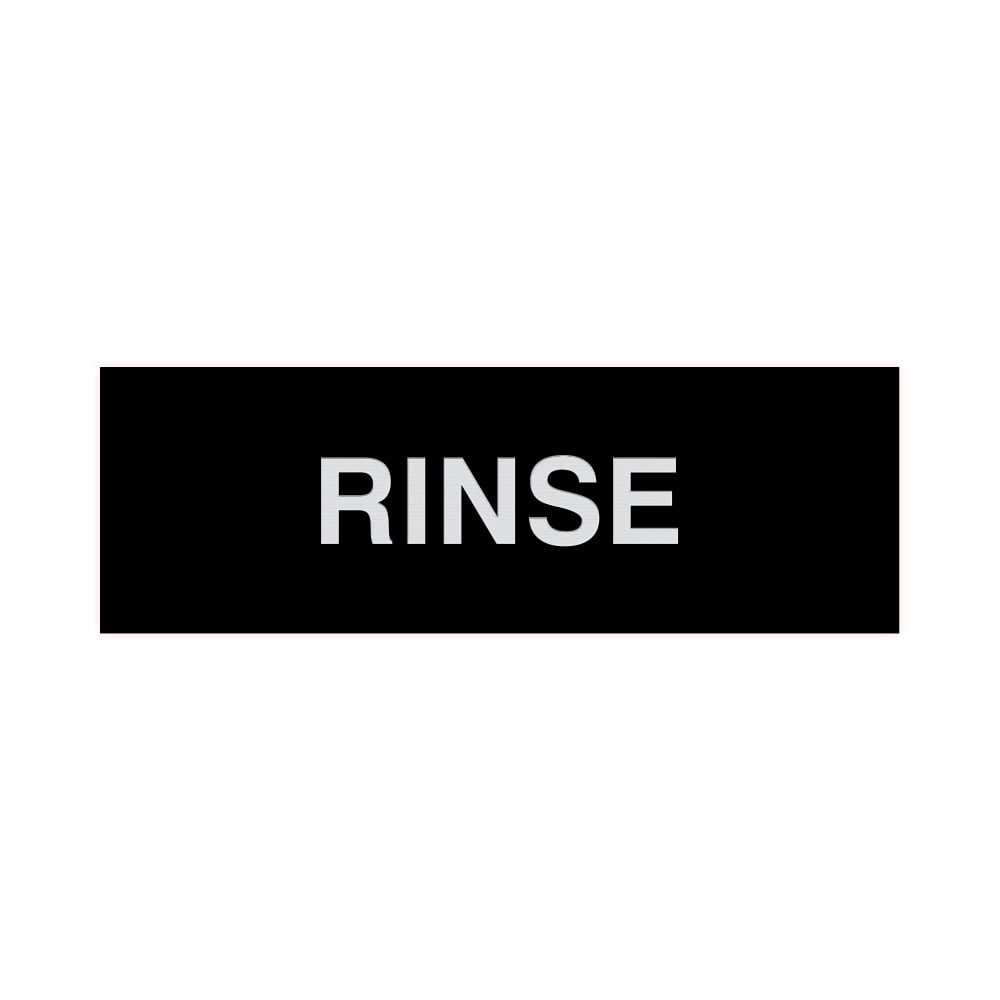 Basic Rinse Sign (Black / Silver) - Small - Walmart.com