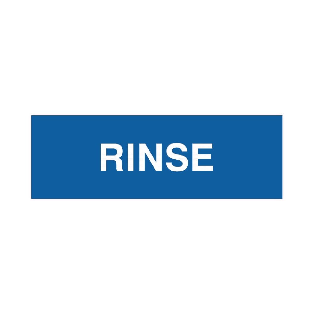 Basic Rinse Sign (Blue) - Large - Walmart.com