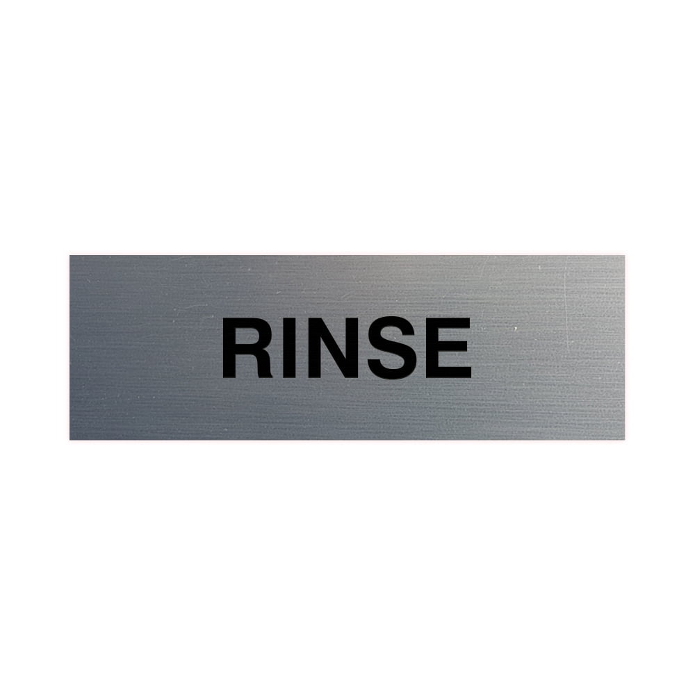 Basic Rinse Sign (Brushed Silver) - Small - Walmart.com