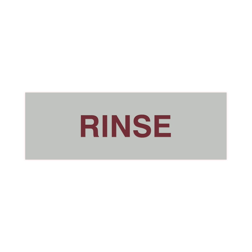 Basic Rinse Sign (Light Grey / Burgundy) - Large - Walmart.com