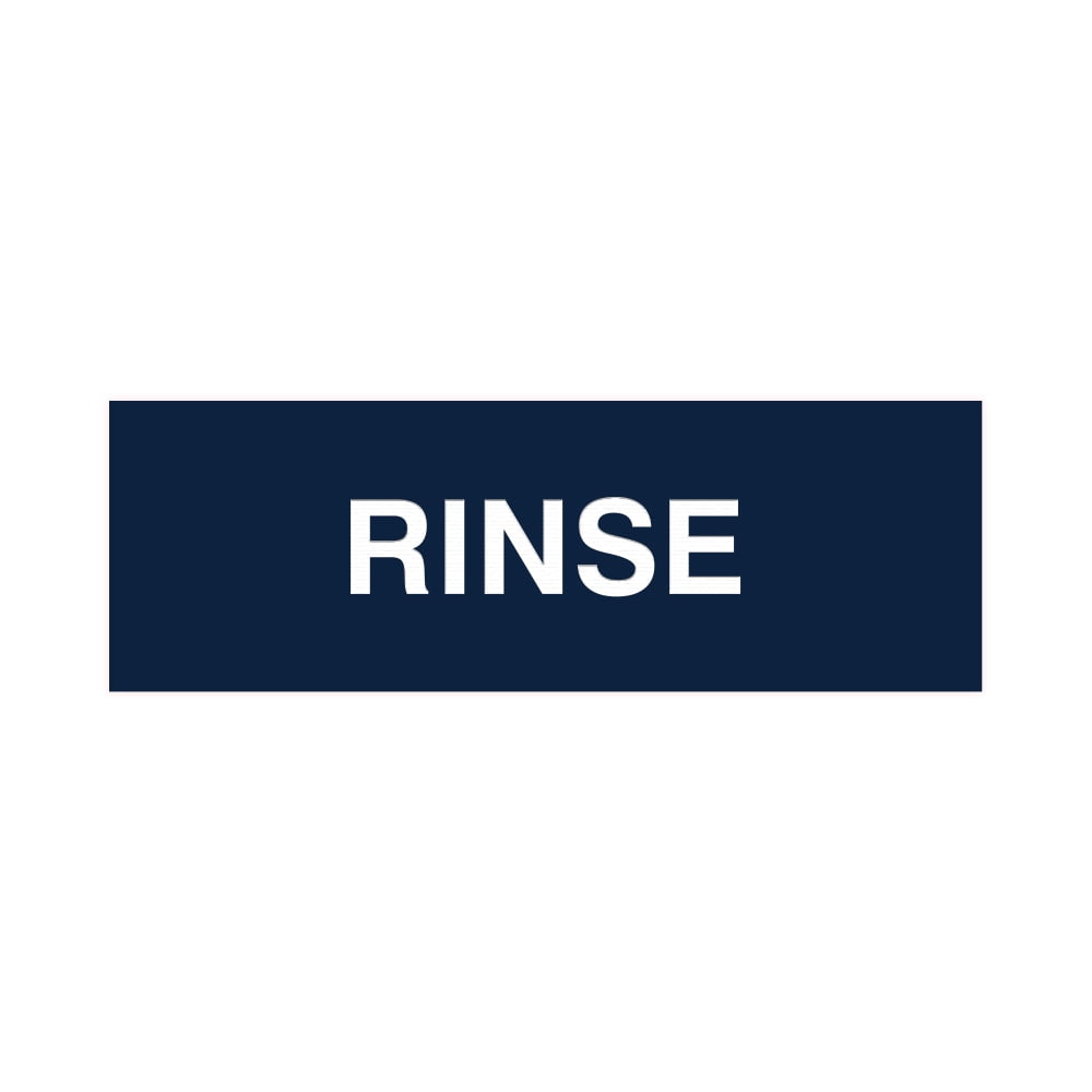 Basic Rinse Sign (Navy Blue / White) - Small - Walmart.com