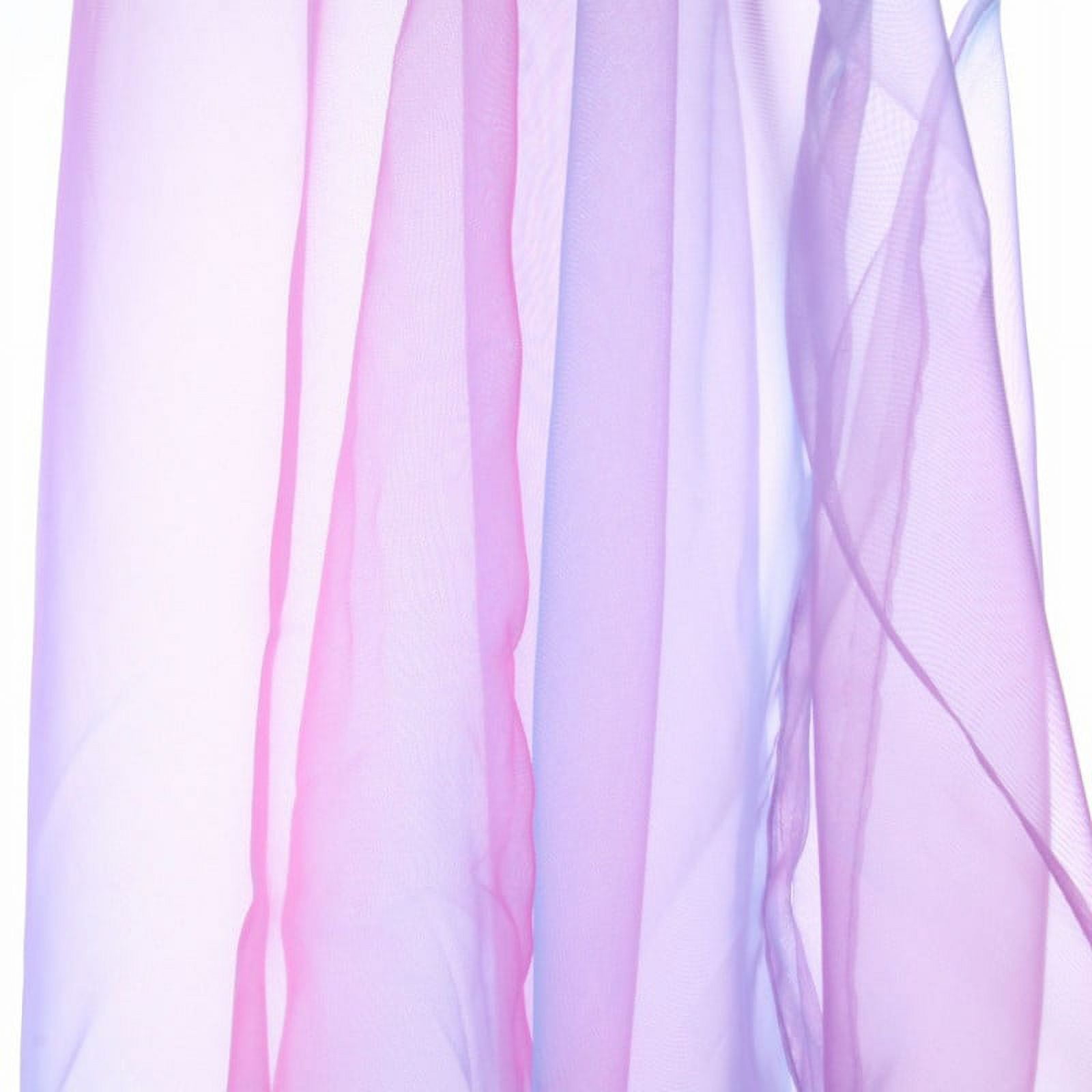 Basic Rod Pocket Sheer Voile Window Curtain Panels, 1 Pair 2 Panels ...