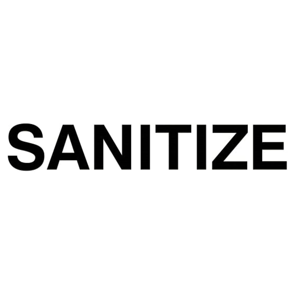 Basic Sanitize Sign (White) - Medium - Walmart.com