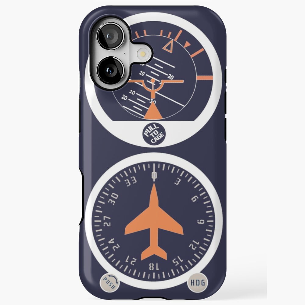 Basic Six Flight Instruments Retro Aviation Minimal Inspired iPhone ...