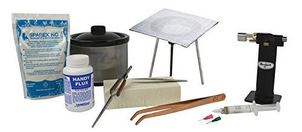 Basic Soldering Starter Kit w/ 16 Oz Pickle Pot Tweezers Micro Flame ...