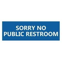 Signs ByLITA Square Sorry No Public Restroom Sign - Easy Installation ...
