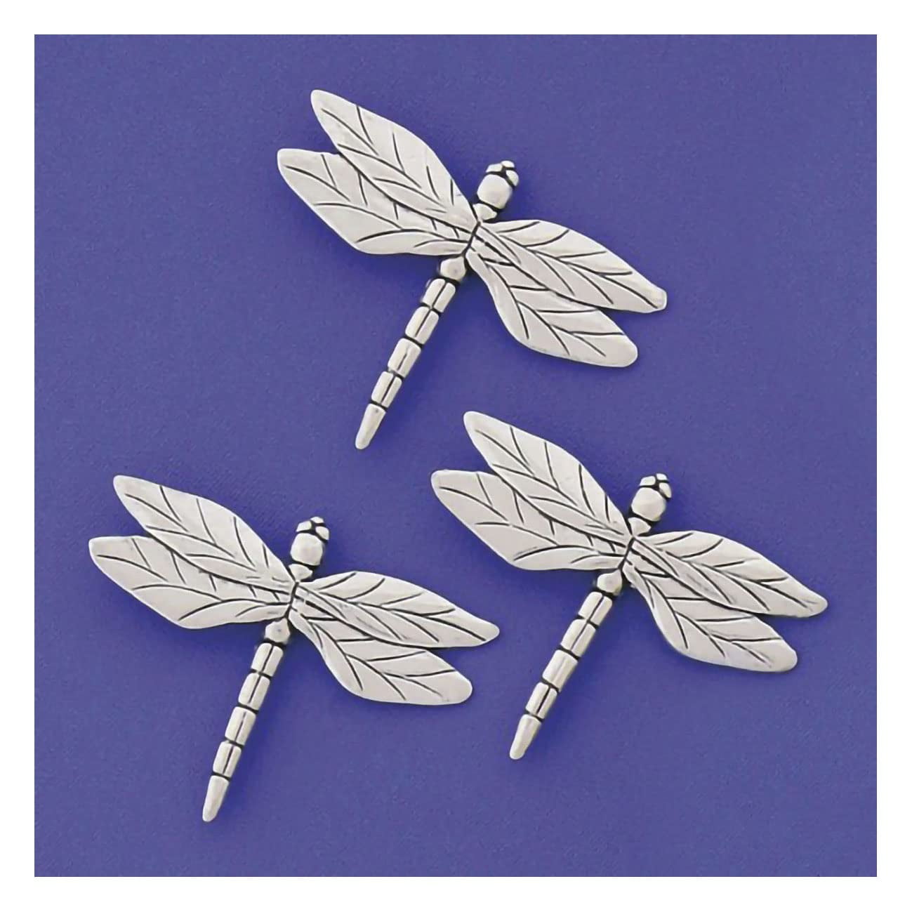 Basic Spirit Dragonflies Medium Pewter Magnet Set for Nature Lover ...