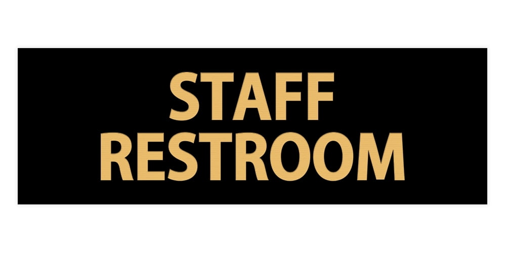 Basic Staff Restroom (Black Gold) - Large - Walmart.com