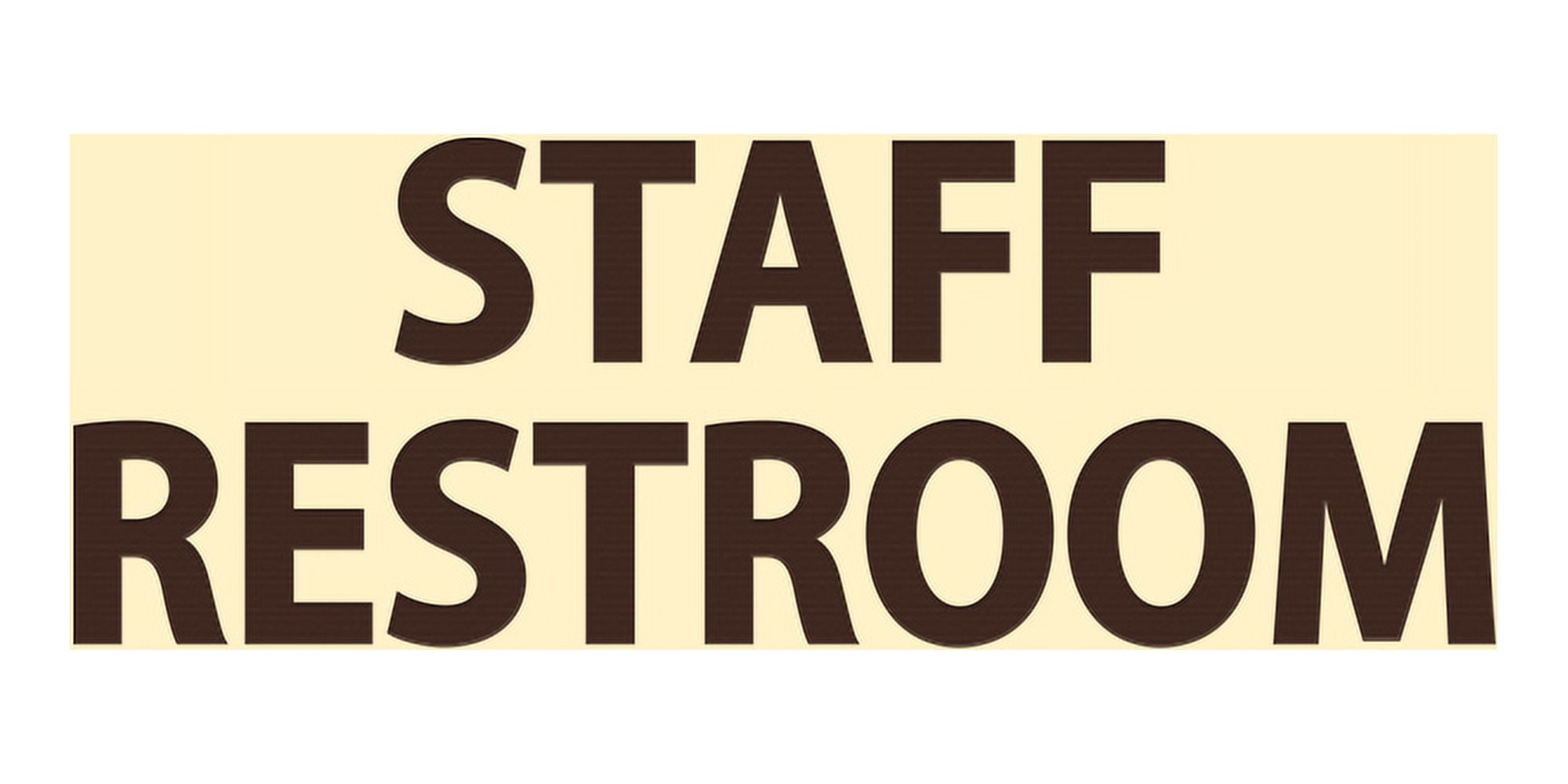Basic Staff Restroom (Ivory/Dark Brown) - Medium - Walmart.com
