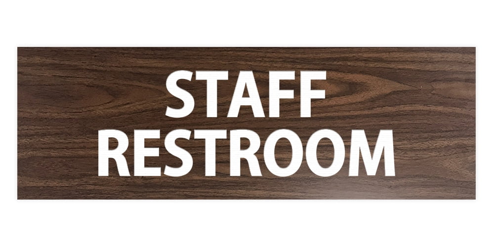 Basic Staff Restroom (Walnut) - Small - Walmart.com
