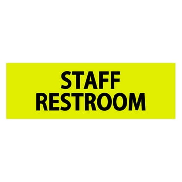 Square All Gender Restroom Sign (White) - Small - Walmart.com