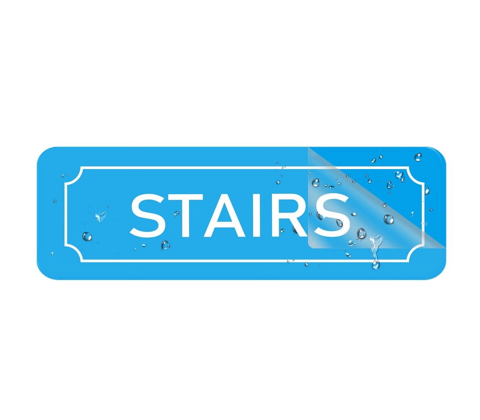 Basic Stairs Sign Acrylic Plastic Sign -3X10 Inch - Walmart.com
