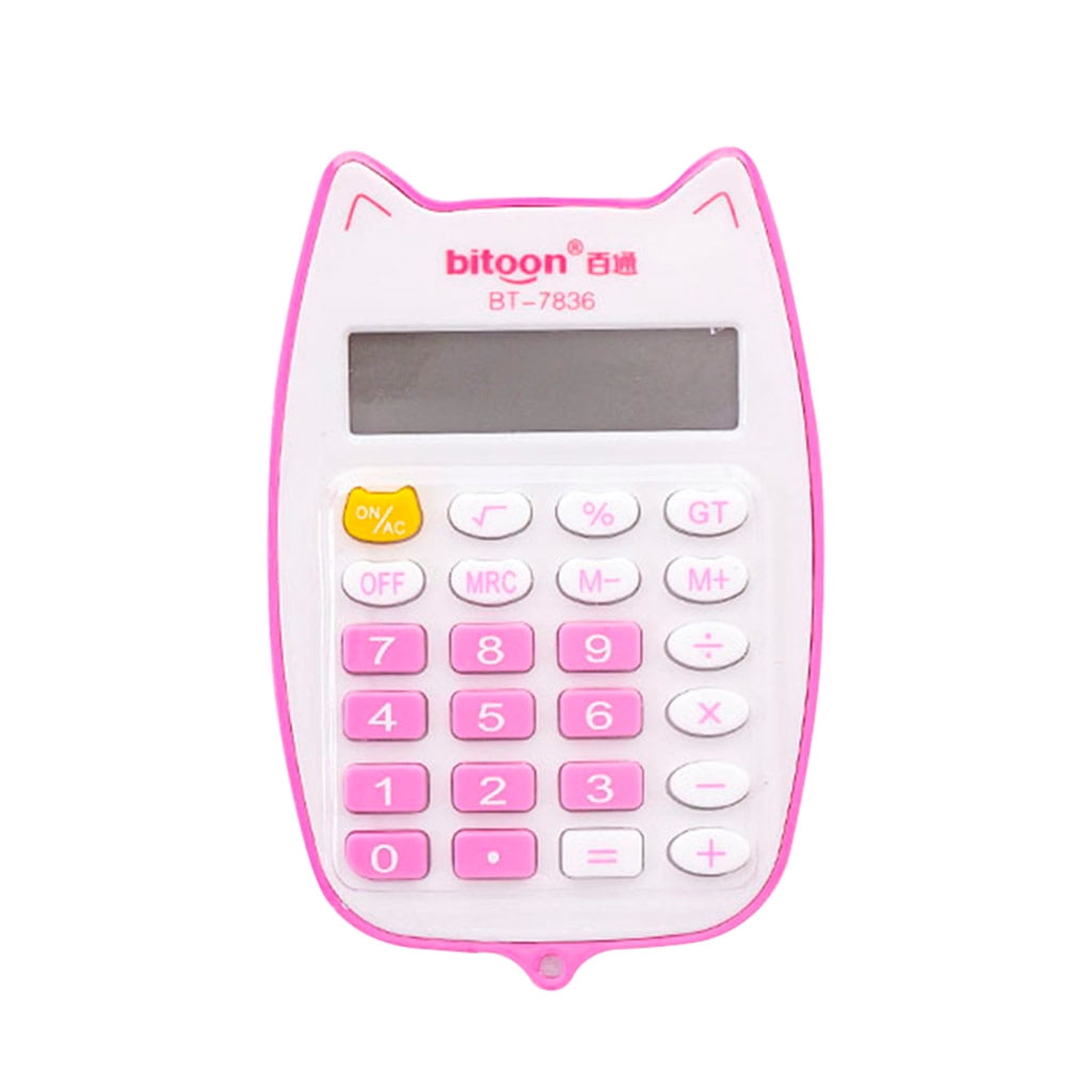 Basic Standard Calculators Mini Digital Desktop Calculator 12-Digit LED ...
