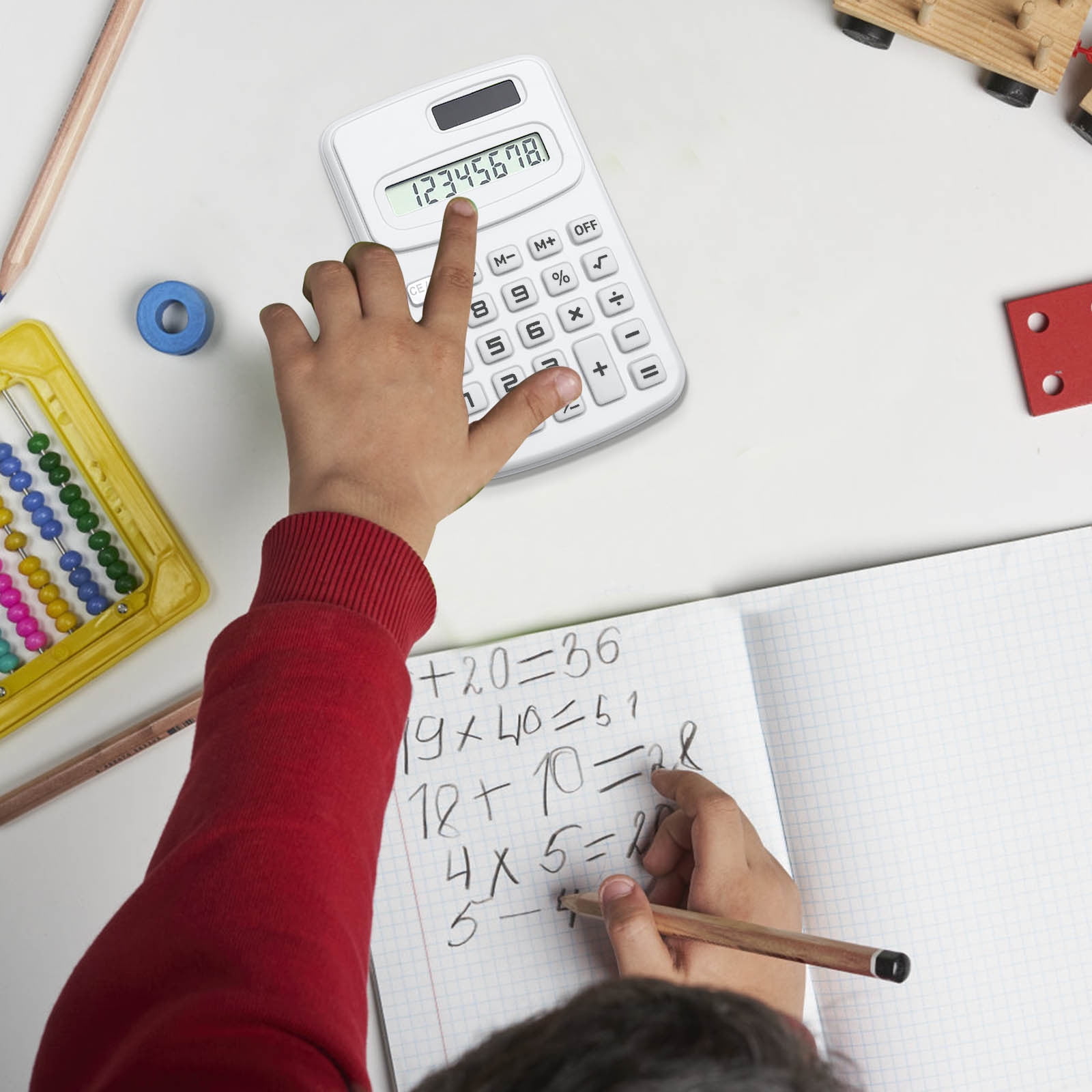 Basic Standard Calculators Mini Digital Desktop Calculator With 8-Digit ...