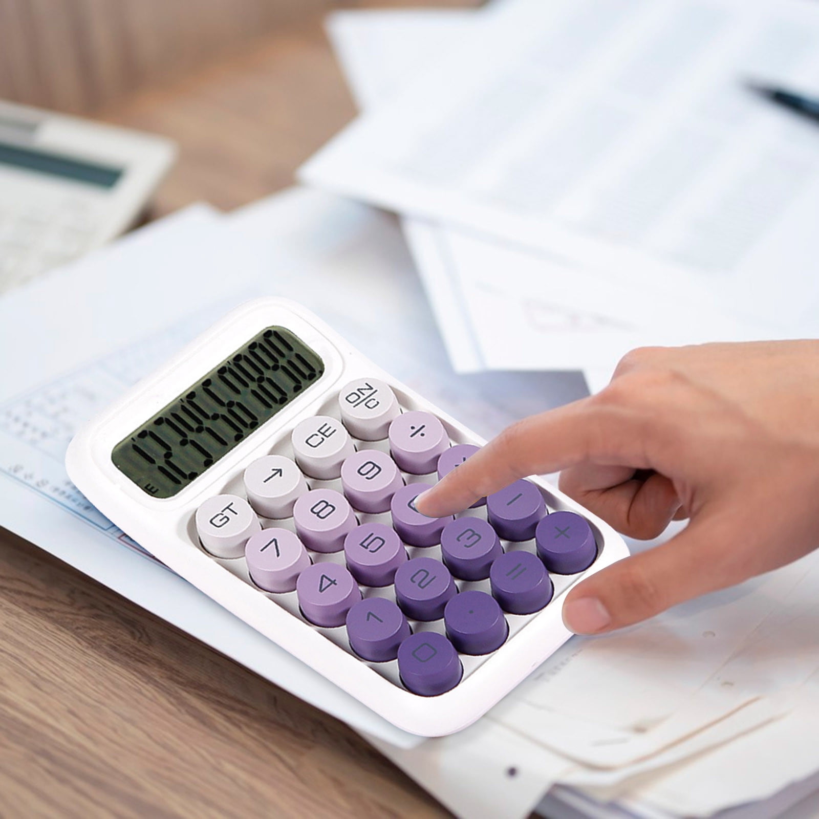 Basic Standard Calculators Small Digital Desktop Calculator with 8 ...