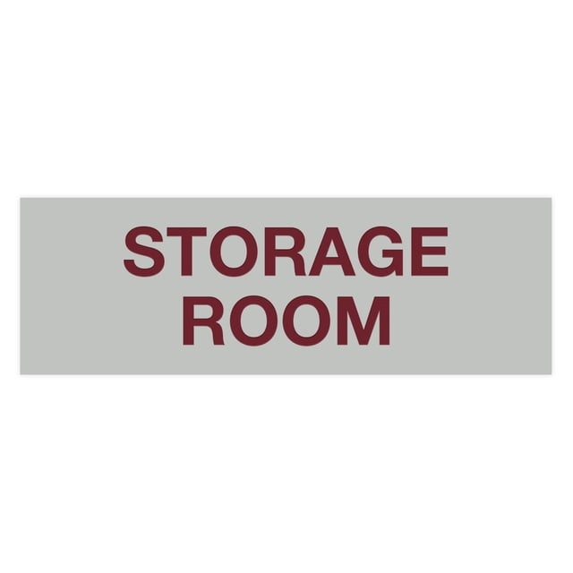 Basic Storage Room (Light Grey / Burgundy) - Medium - Walmart Business ...