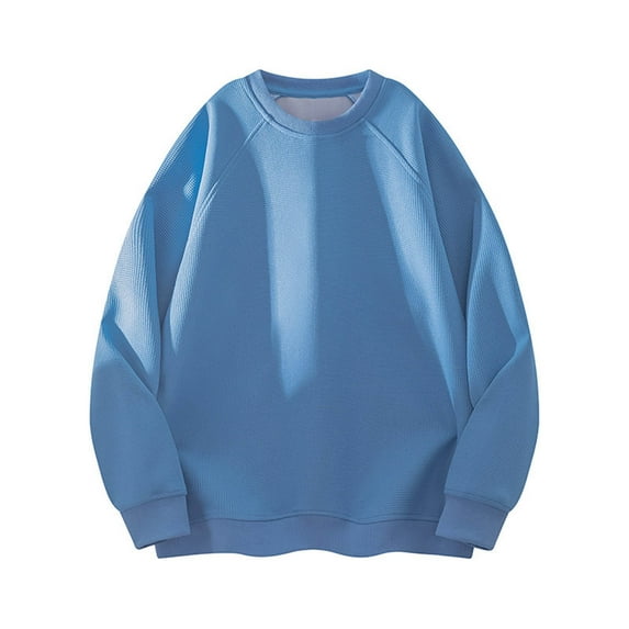 Basic Sweatshirts for Men No Hood Long Sleeve Crewneck Shirts Mens ...