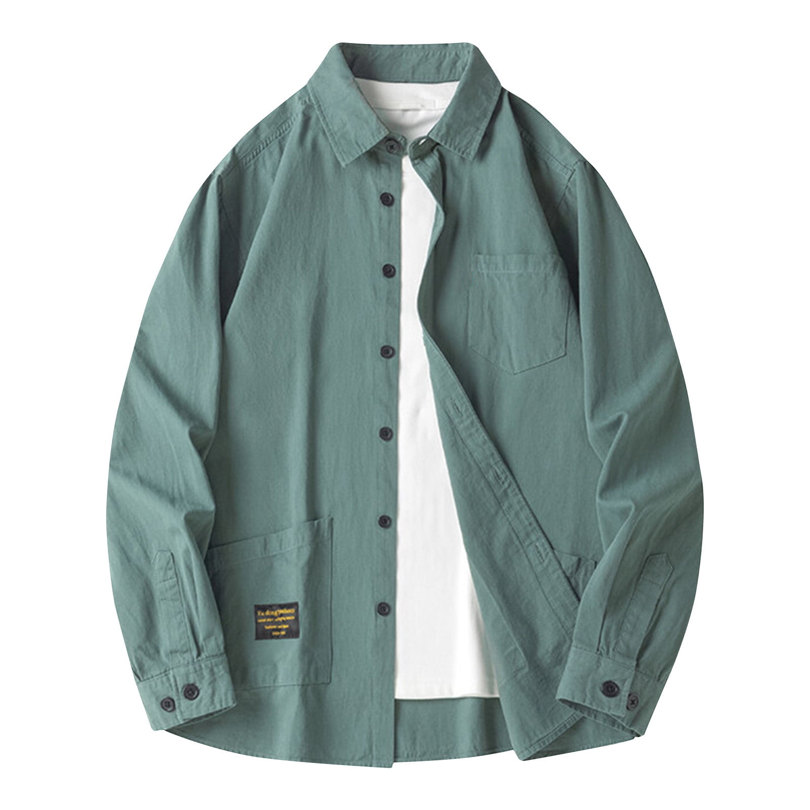 Basic T Shirts for Men Trendy Long Sleeve Mock Neck Loose Summer Tops ...