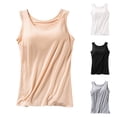 Basic Tank Tops for Women Sports Bra Tank Seamless Built In Cup Yoga ...