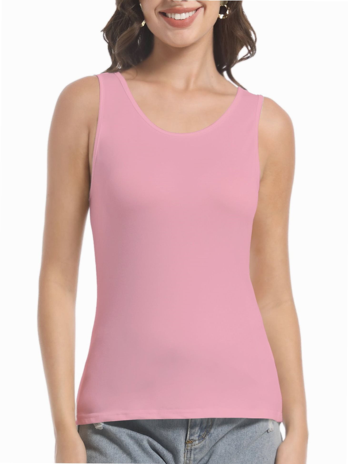Basic Tank Tops for Women Undershirt Tank Top Sleeveless Under Shirts - Walmart.com