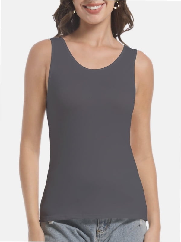 Basic Tank Tops for Women Undershirt Tank Top Sleeveless Under Shirts ...