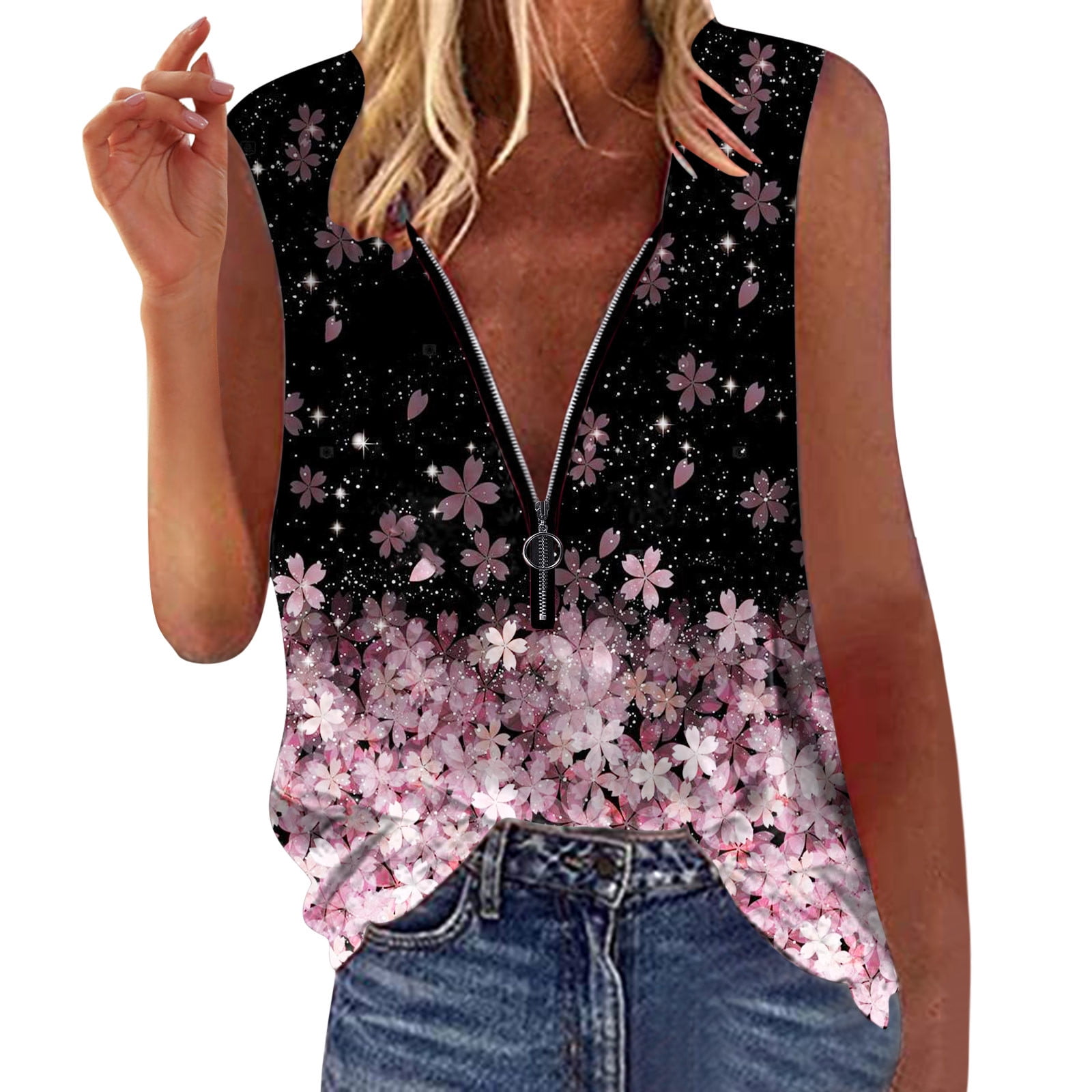 Basic Tank Tops for Women Women New Summer Sleeveless Casual Loose ...