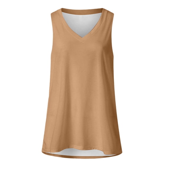 Basic Tees for Women Women Loose Graphic Print Sleeveless Summer T ...
