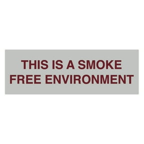 Square Smoking Area Sign (Red) - Large - Walmart.com