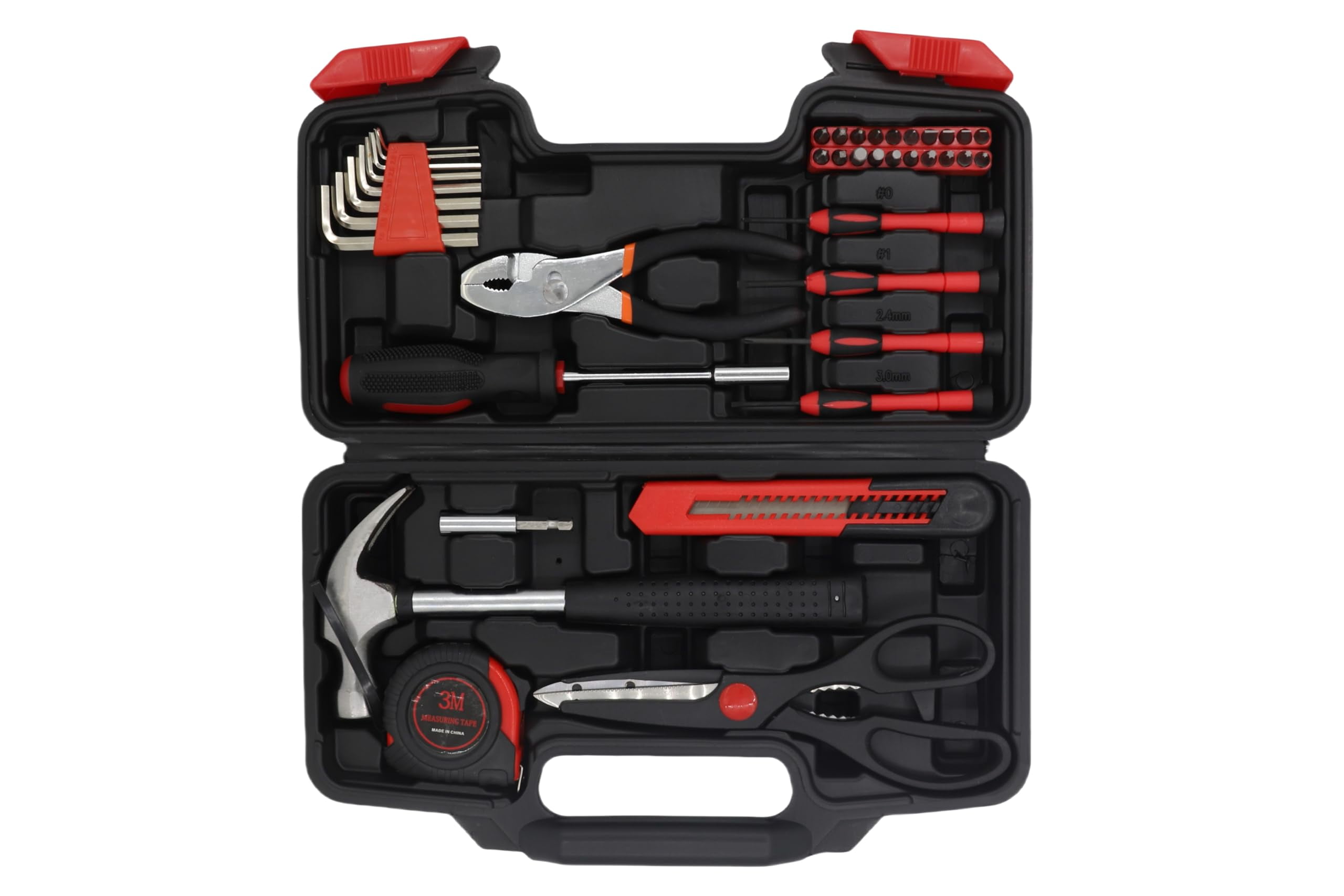Basic Tool Kit for Home, Small Tool Set of 39, Mini Home Tool Kit with ...