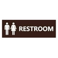 Basic Unisex Restroom Sign (Dark Brown) - Large - Walmart.com