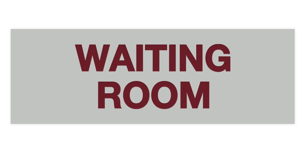 Basic Waiting Room (Light Grey / Burgundy) - Large - Walmart.com