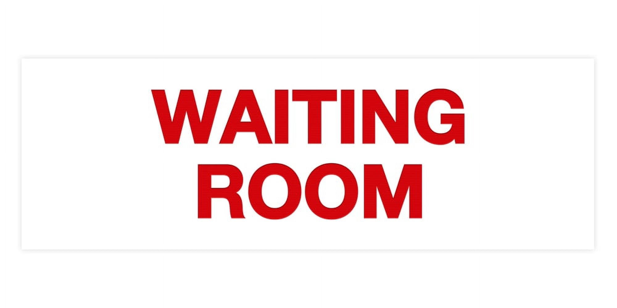 Basic Waiting Room (White/Red) - Large - Walmart.com