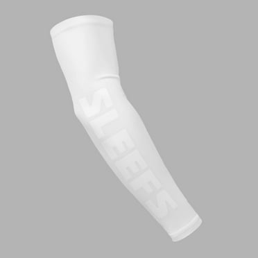 White Seamless Forearm Sleeve with Grip - Walmart.com