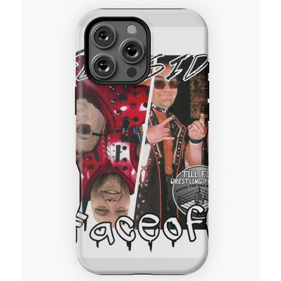 Basic White Flipside Faceoff Game Phone Case for iPhone 16 15 14 13 12 ...