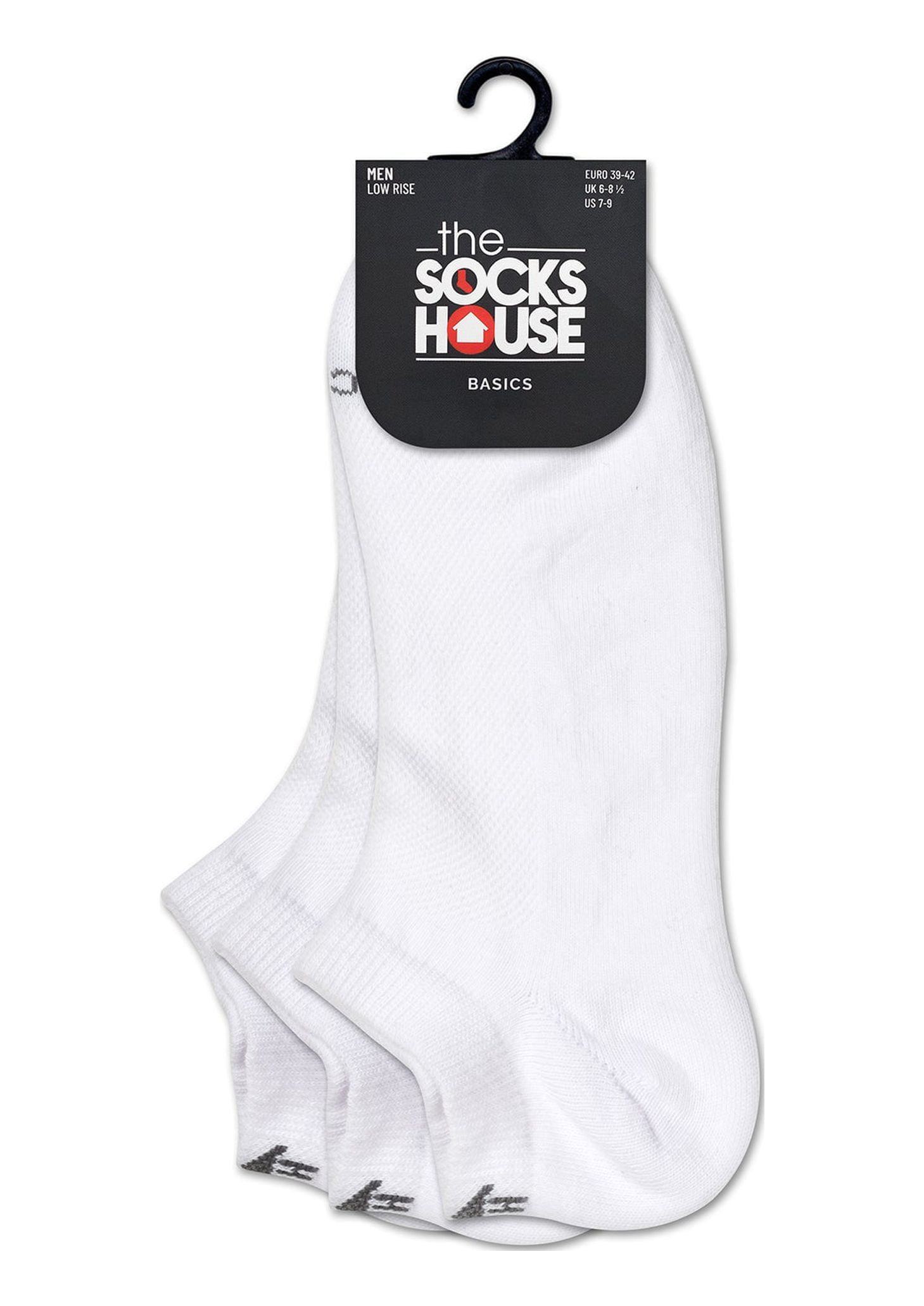 Basic White Trainer Socks with 3 Pairs - Walmart.com