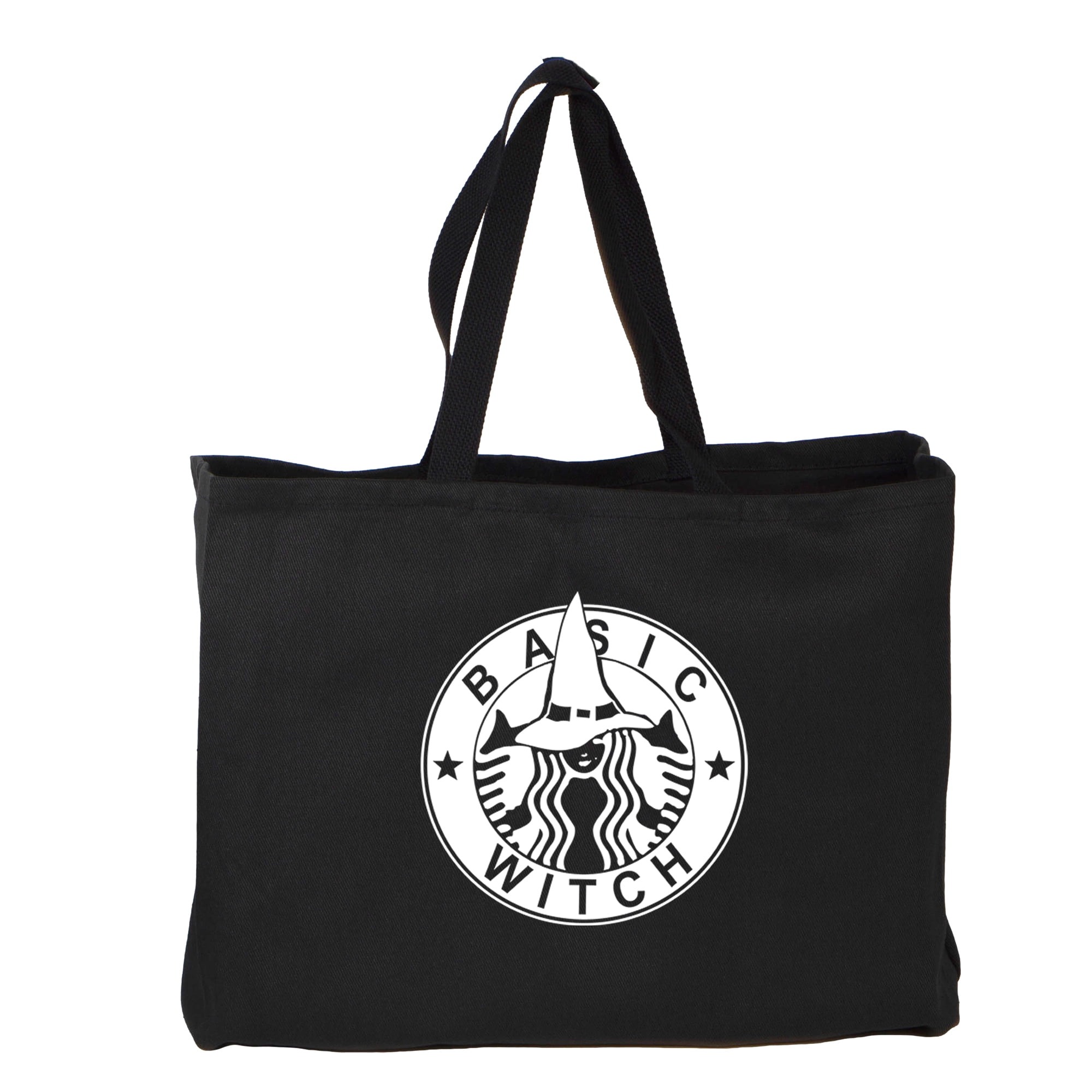 Basic Witch Halloween Tote Bag Durable Cotton Twill Jumbo - Walmart.com
