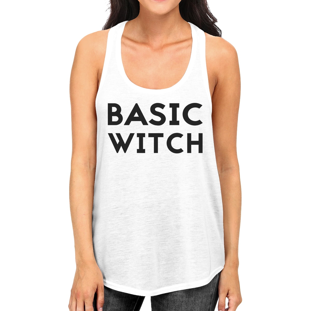 Basic Witch Womens White Tank Top - Walmart.com