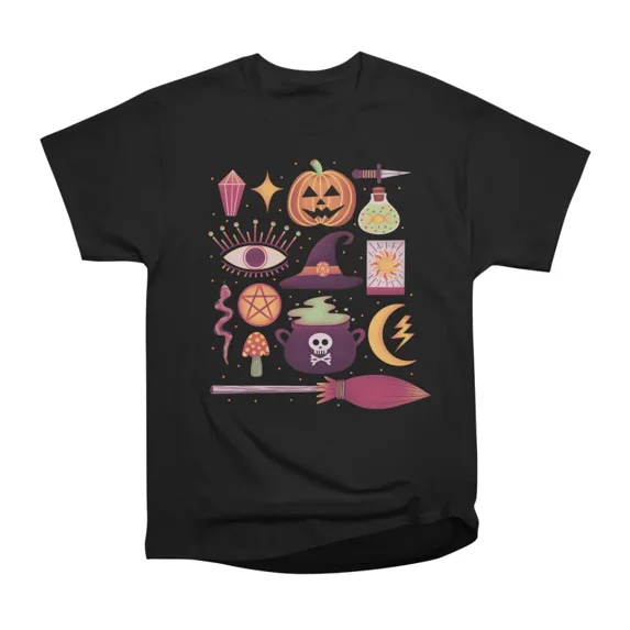 Basic Witch in Maroon Magic T-Shirt Tee Gift For Him Merch For Her ...